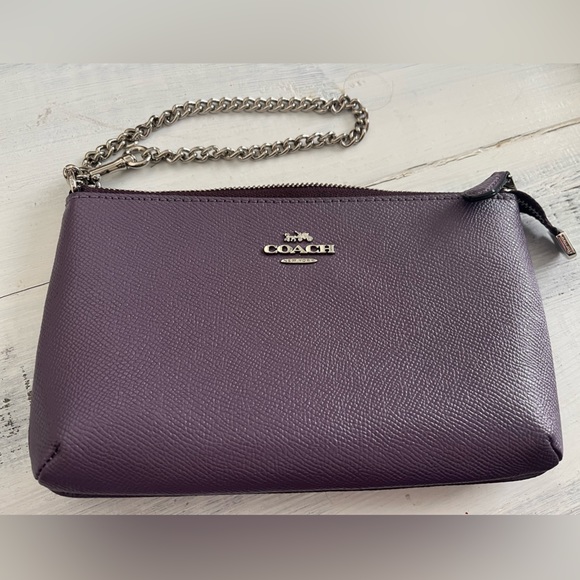 Coach | Bags | Coach Deep Purple Wristlet | Poshmark